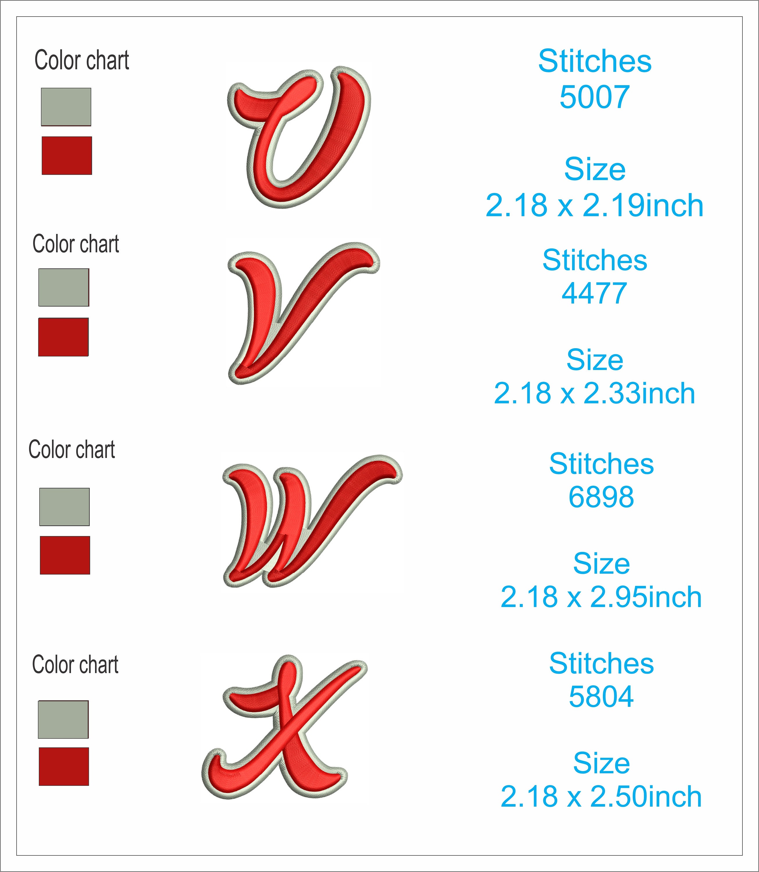 Raised Puff Letter Pack Embroidery Design | 3D Puff Bundle Embroidery ...