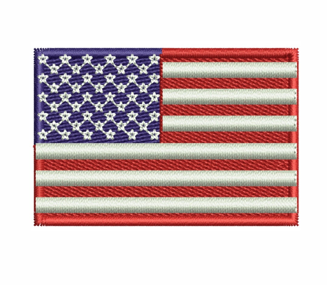 USA Flag Machine Embroidery Design | American Flag Embroidery Design ...
