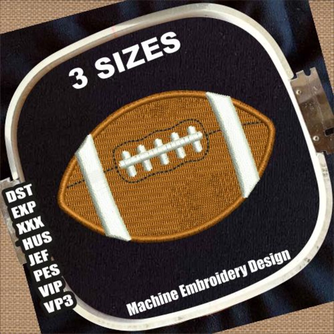 Football Ball Machine Embroidery Designs | Football Embroidery Pattern ...