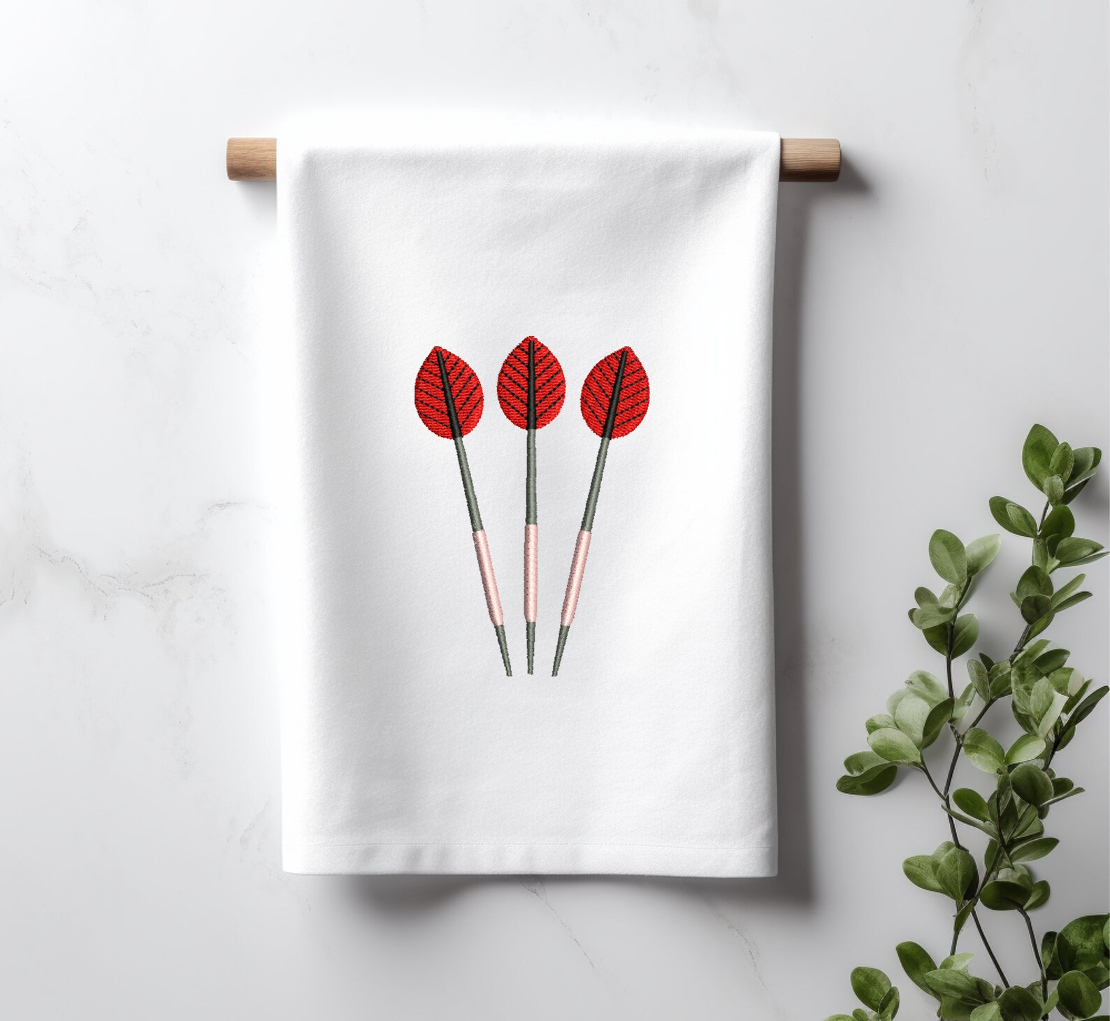 Tip Darts Embroidery Design | Three Darts DST File | Darts PES File ...