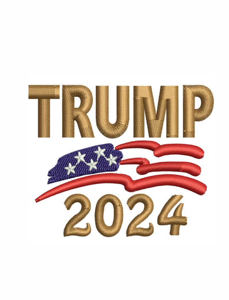 Trump Again 2024 Embroidery Design US 2024 Election - Etsy