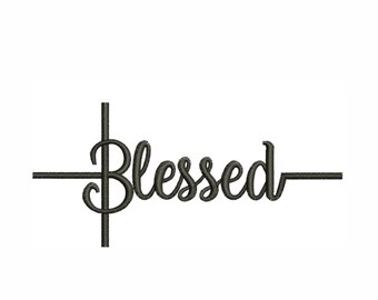 Blessed Embroidery Design - Etsy