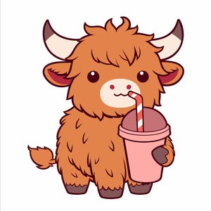 Buffalo Cute Svg, Baby Buffalo Png, Buffalo Vector File, Animals Svg ...