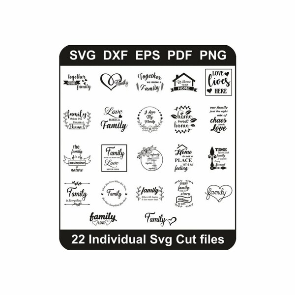 I Love My Family Svg - Etsy