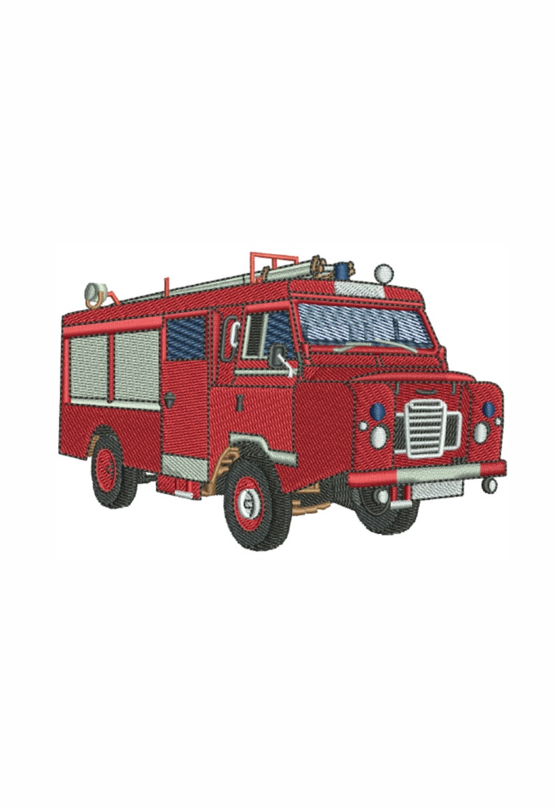 Fire Rescue Truck Embroidery Design Fire Truck Embroidery - Etsy