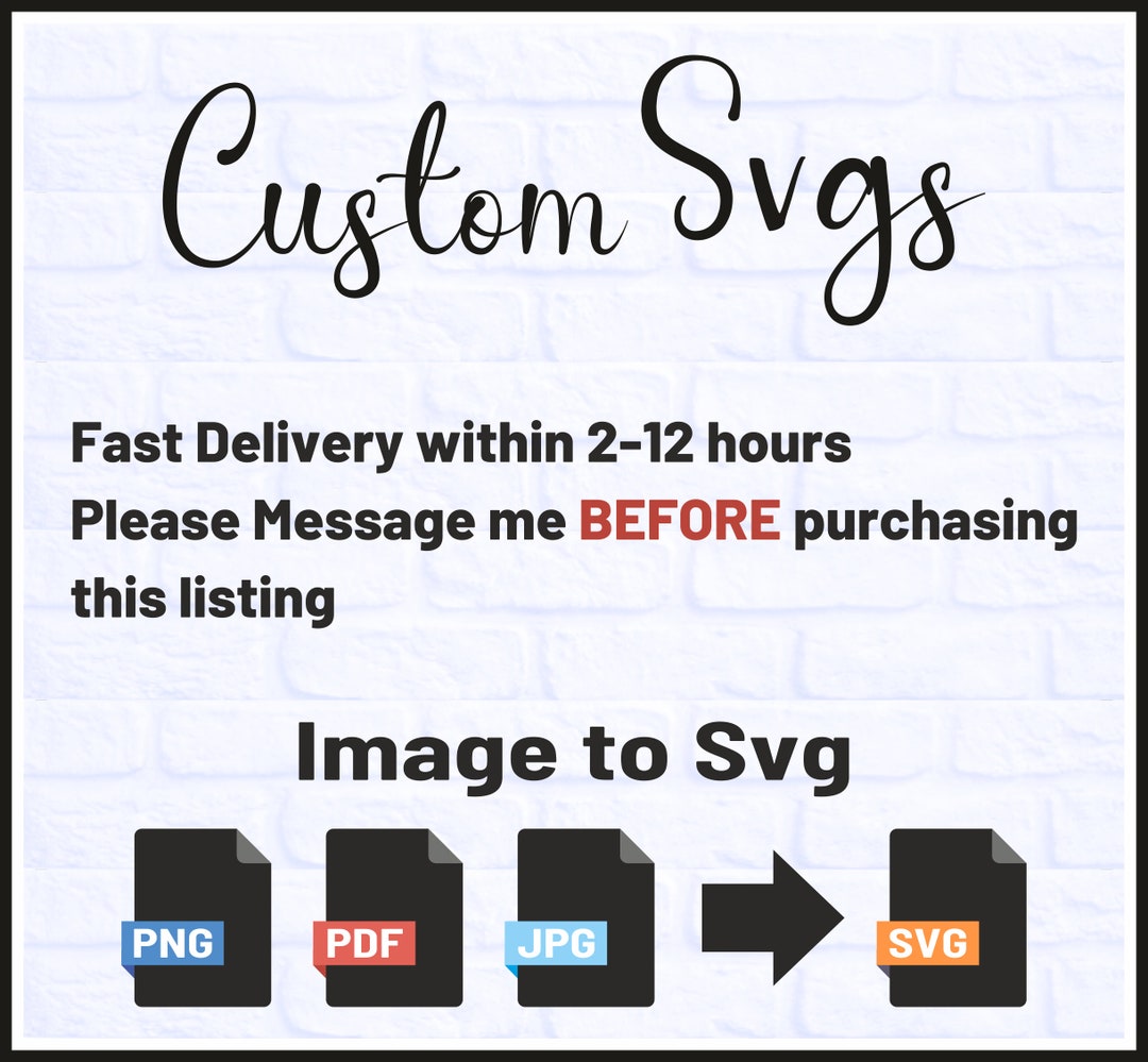 Custom Svg File, Custom Engraving PNG Files, Images to Vector Redraw ...