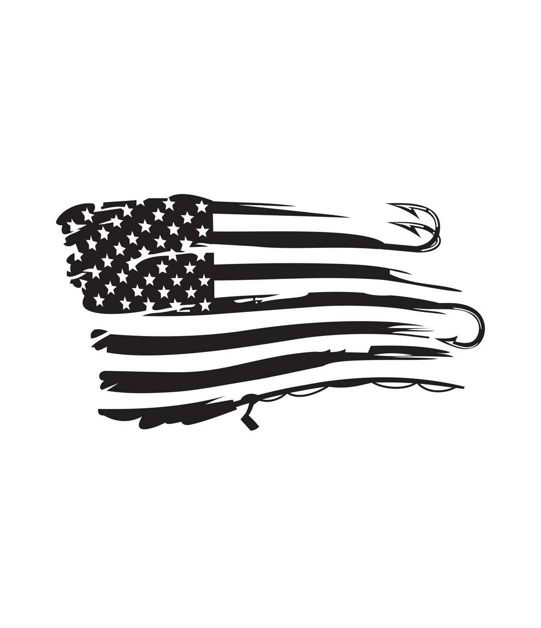 American Flag Fishing Rod Svg, Fishing Distressed Flag Png, Flag ...