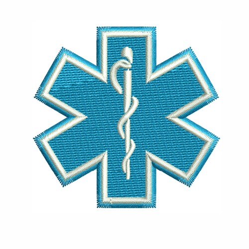 Flag EMS Star of Life Embroidery Design - Etsy