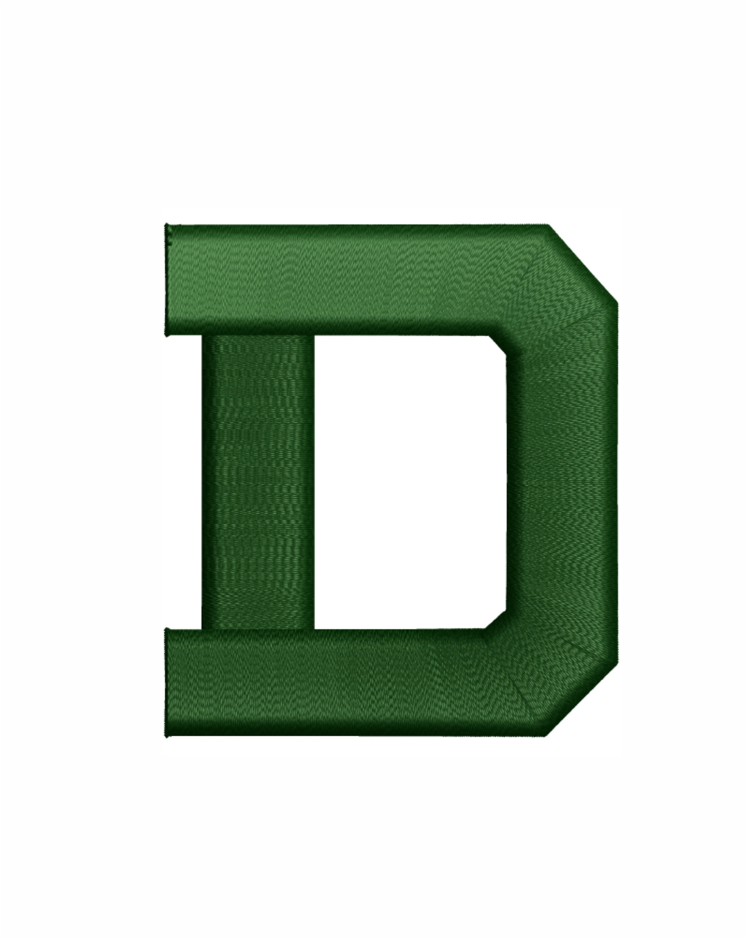 D Letter 3D Puff Embroidery Design D 3D Puff Machine - Etsy