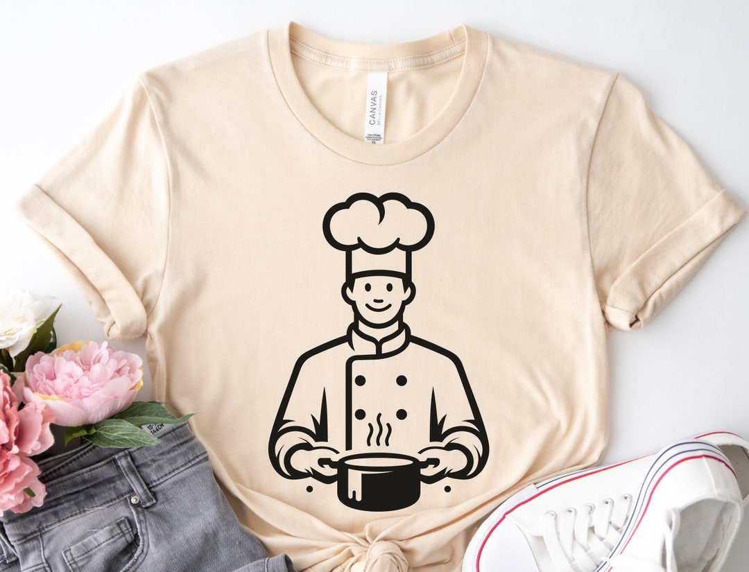 Shef Cooking Man Svg, Chef Cook Man Png, Shef in a Cooking Hat Vector ...
