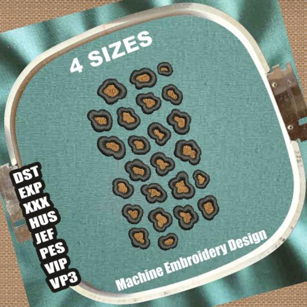 Leopard Print Machine Embroidery Designs | Leopard Embroidery Pattern ...