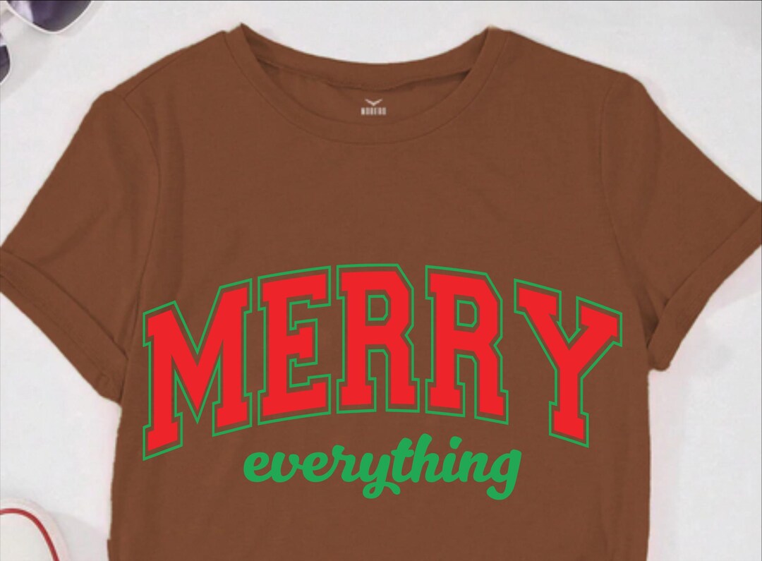 Merry Everything Svg, Holiday Png, Christmas Vector File, Happy ...