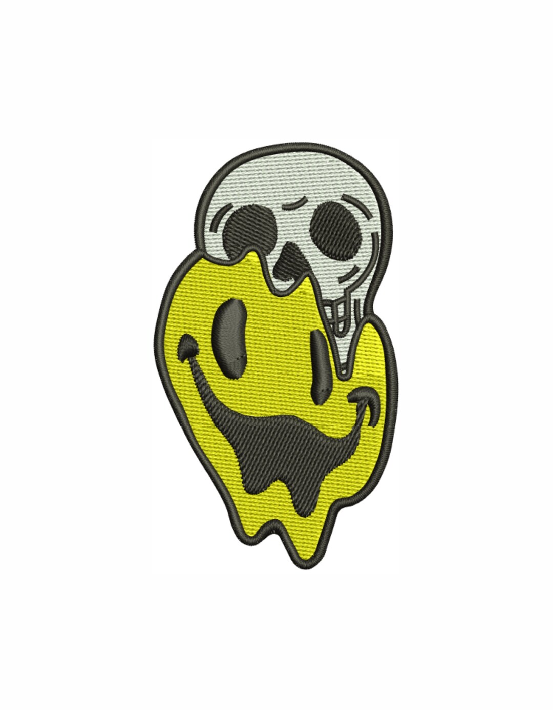 Melted Face Embroidery Design Melteing Face Dst File - Etsy