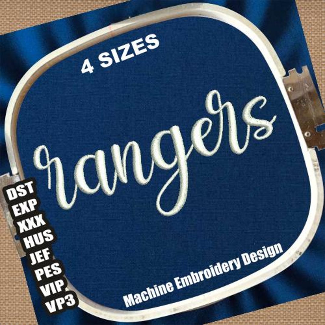 Rangers Letters Machine Embroidery Designs | Rangers Embroidery ...
