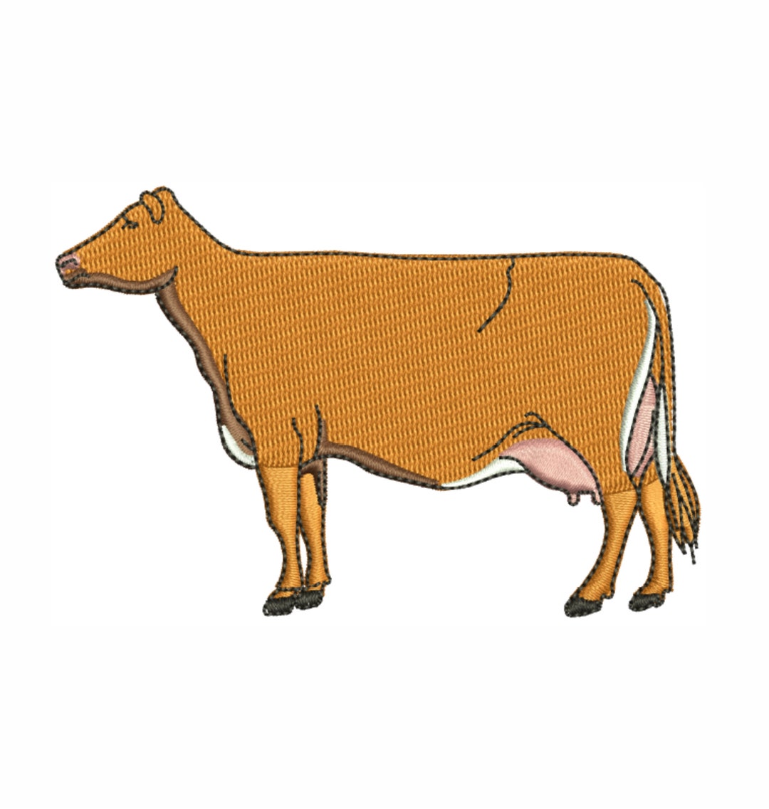 Cow Embroidery Design | Cow Animals Dst Files | Animals Pes Files | Cow ...