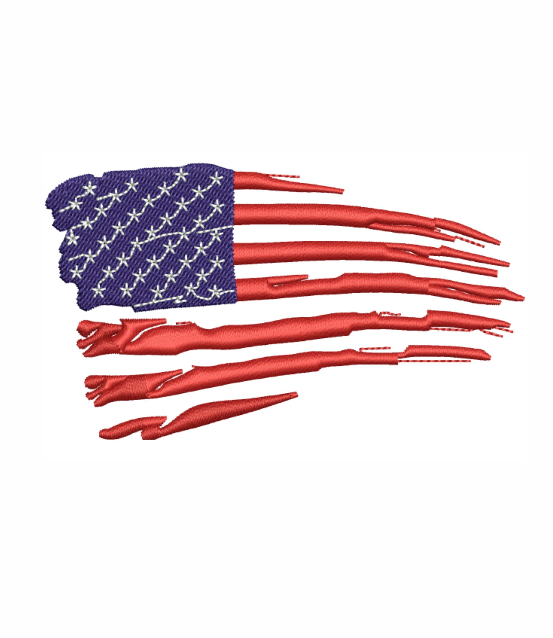 American Flag Embroidery Design USA Flag Embroidery Design - Etsy