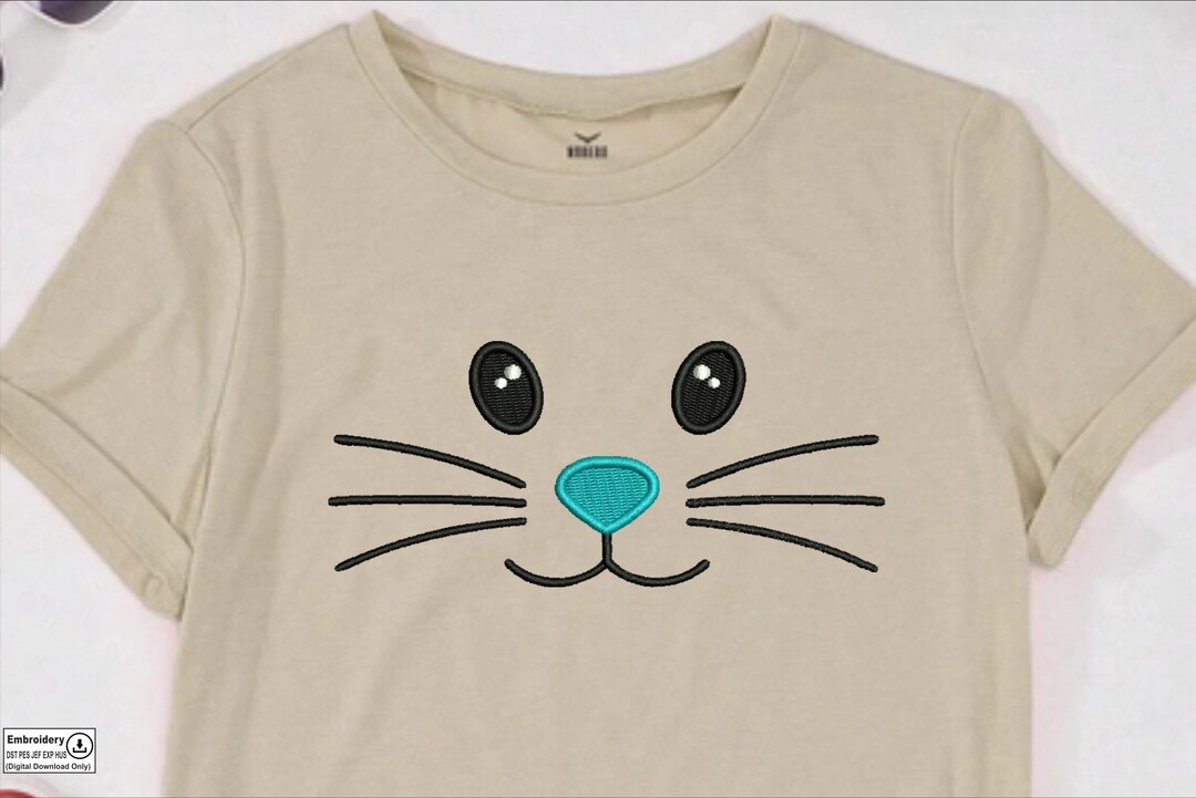 Cute Bunny Face Machine Embroidery Designs | Rabbit Face Embroidery ...