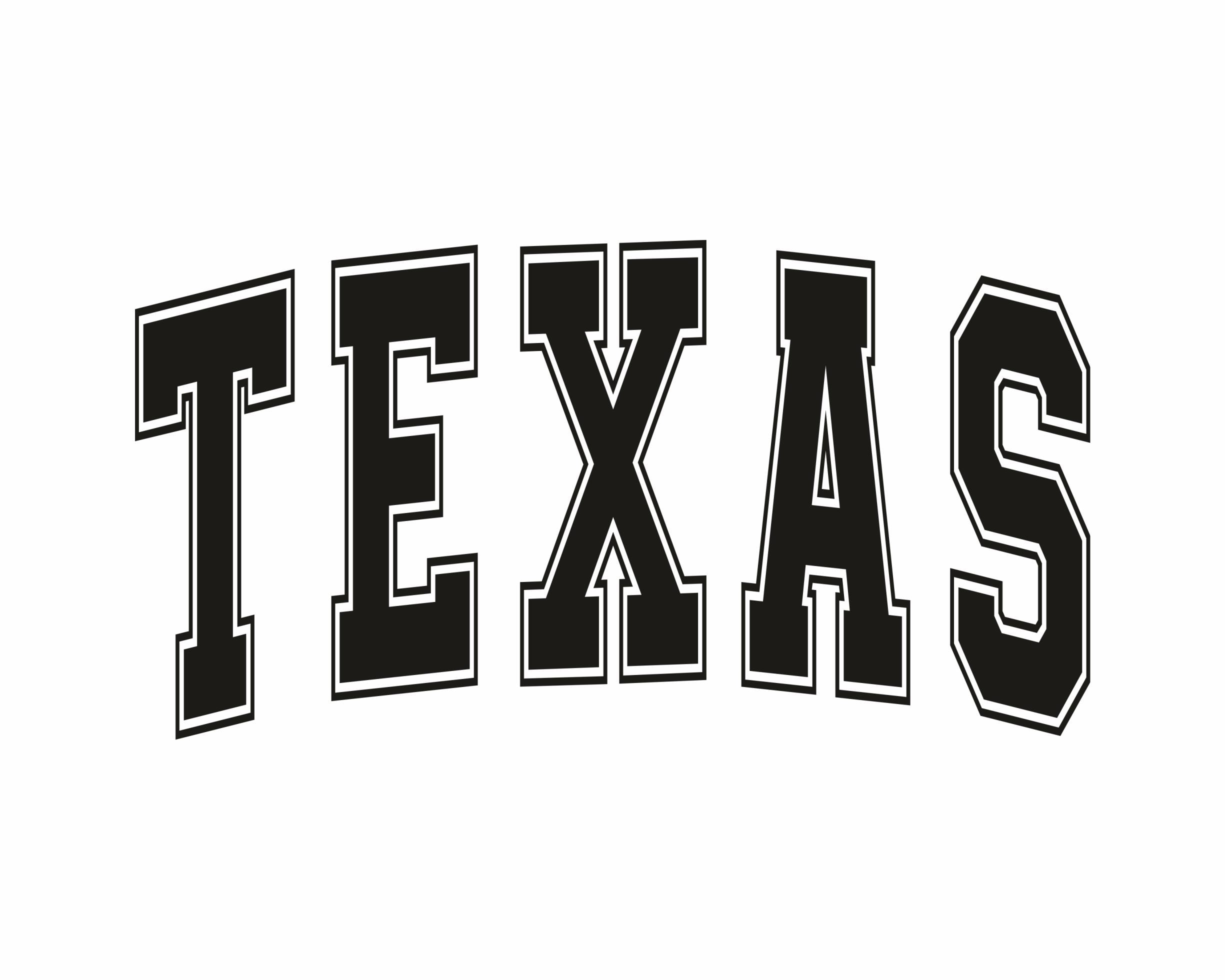 Texas Svg, Texas Font Png, Texas Letters Vector File, Texas Letters ...