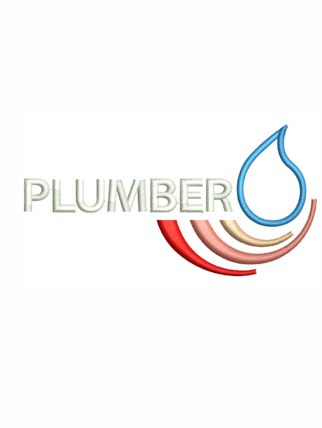 Plumber Logo Embroidery Design | Plumber Machine Embroidery Design ...