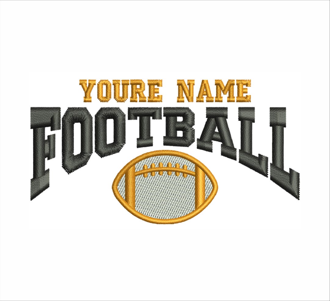 Custom Football Logo Machine Embroidery Designs | Mascot Logo Football ...