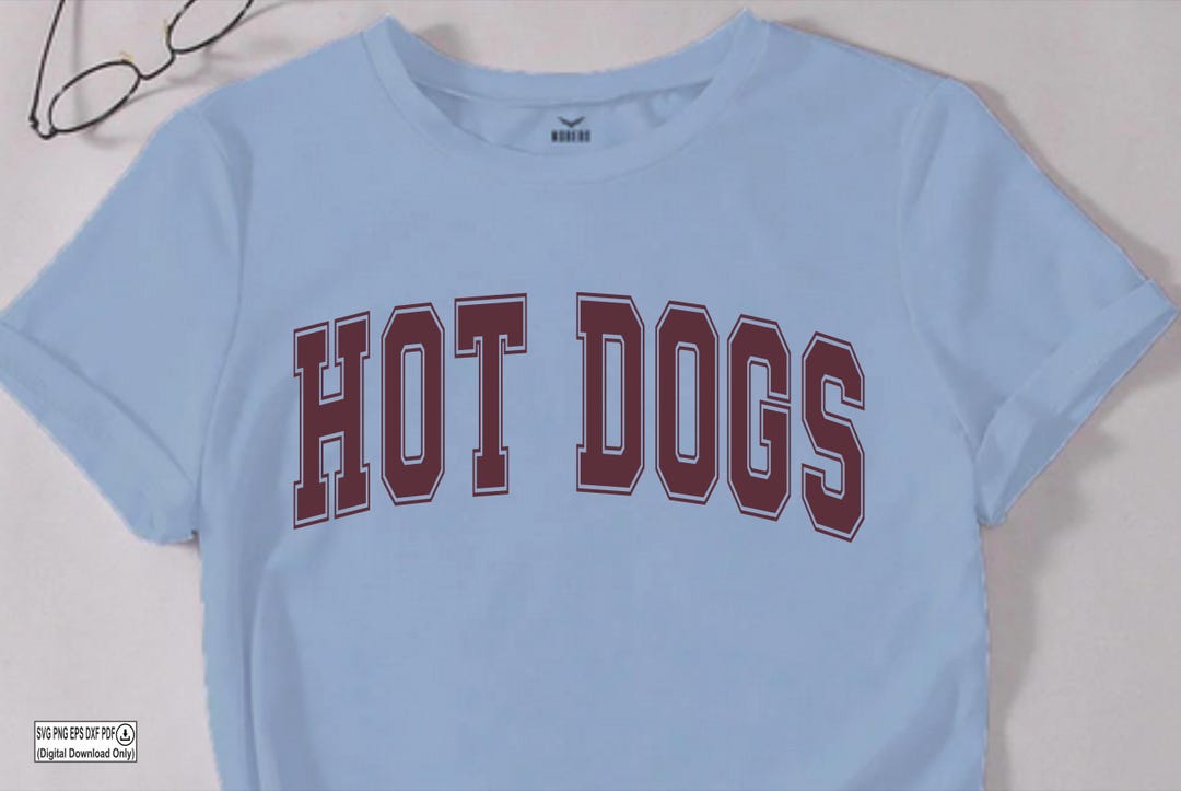 Hot Dogs Svg, Hot Dog Dish Png, Hot Dogs Letters Vector File, Hot Dogs ...