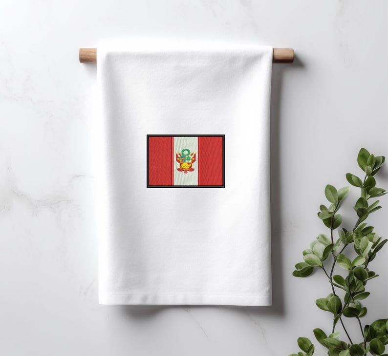 Flag of Peru Machine Embroidery Designs | Peruvian Flag Embroidery ...
