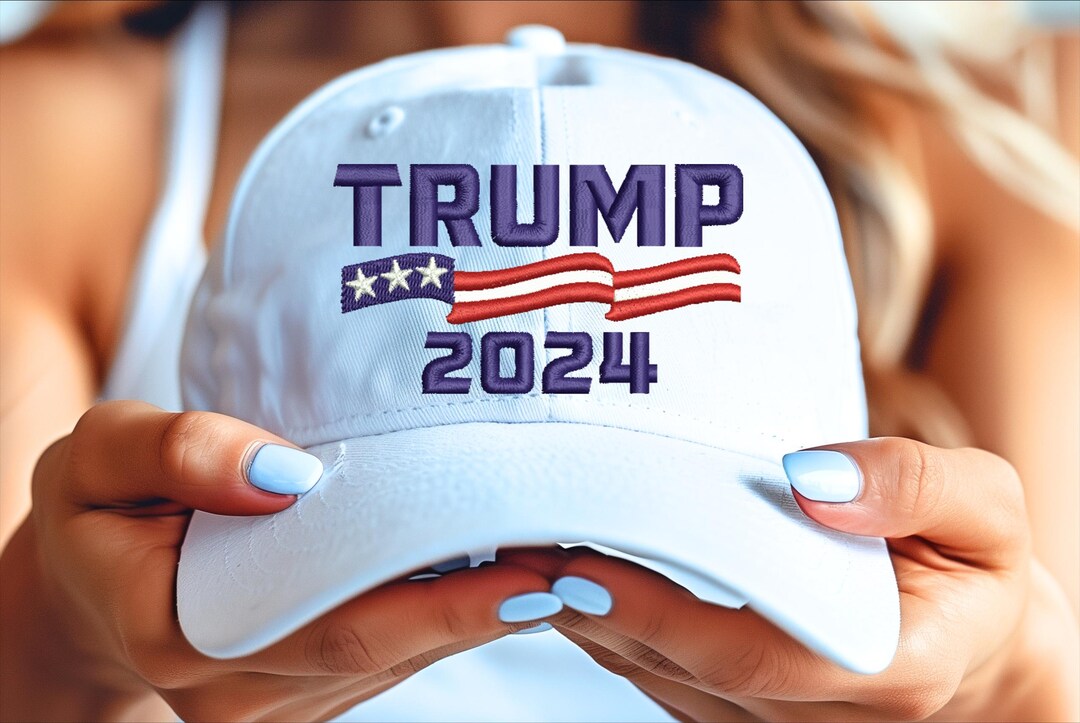 Trump 2024 Election Cap Machine Embroidery Designs | Trump Hat ...