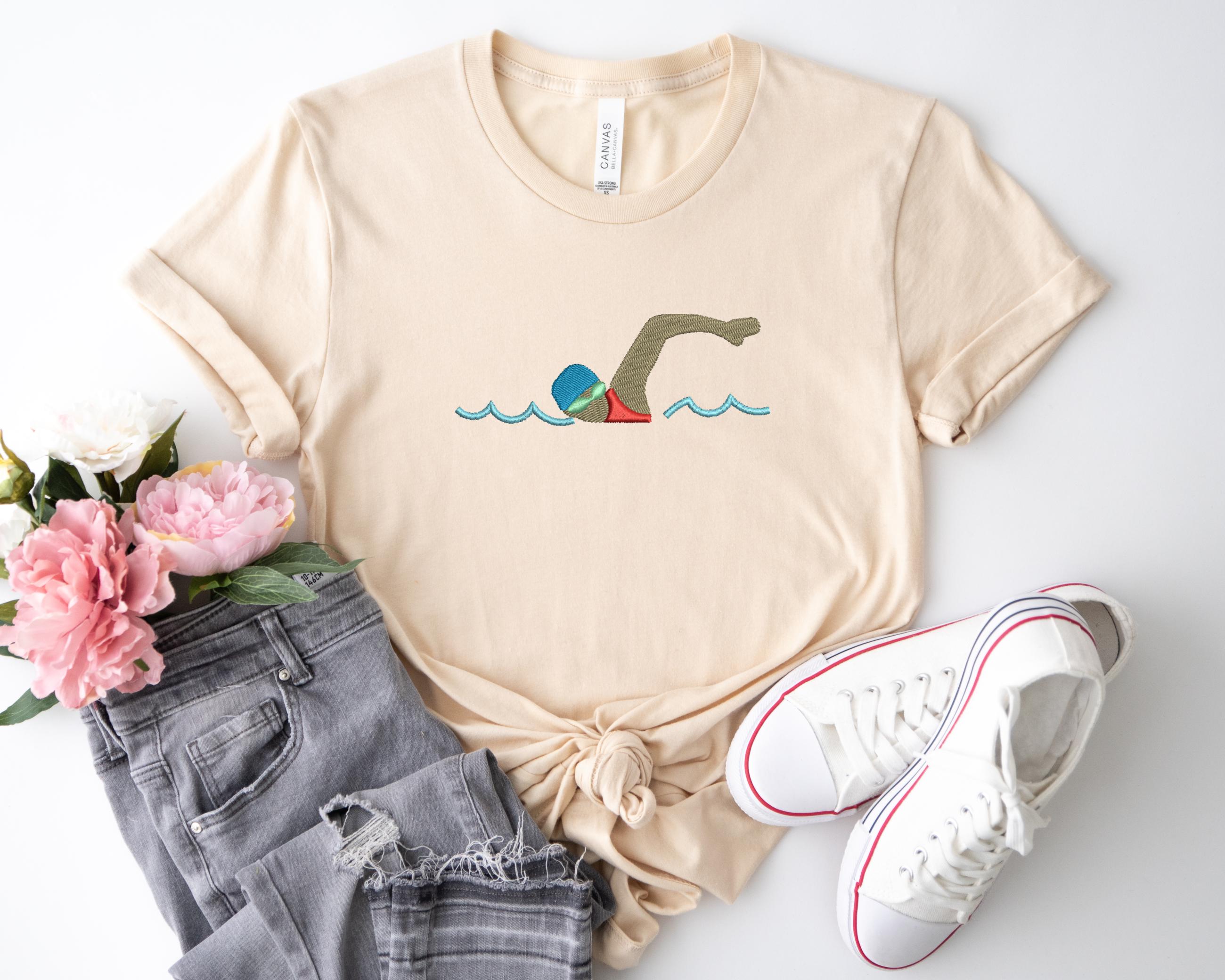 Swimmer Machine Embroidery Design | Swim Embroidery Pattern | Swimming ...