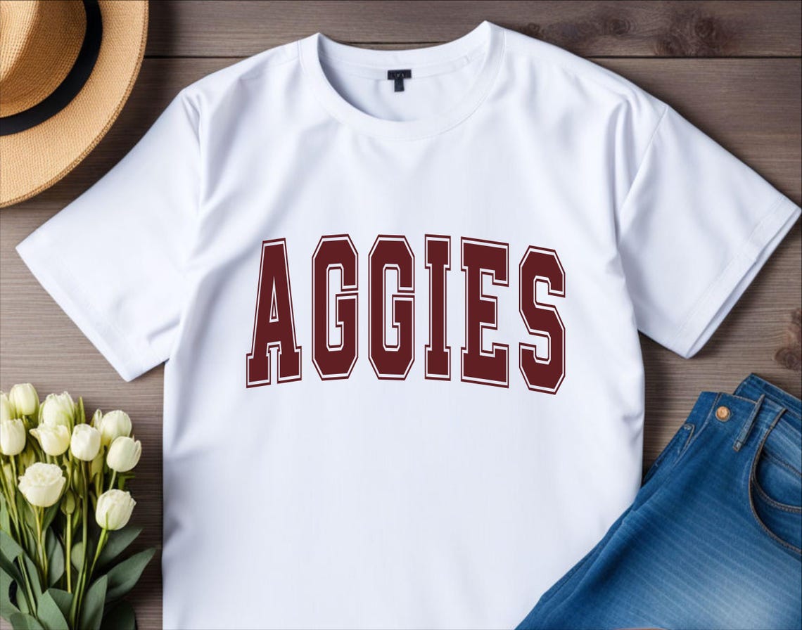 Aggies Letters Svg, Aggies Png, Aggies Font Vector File, Aggies Letters ...