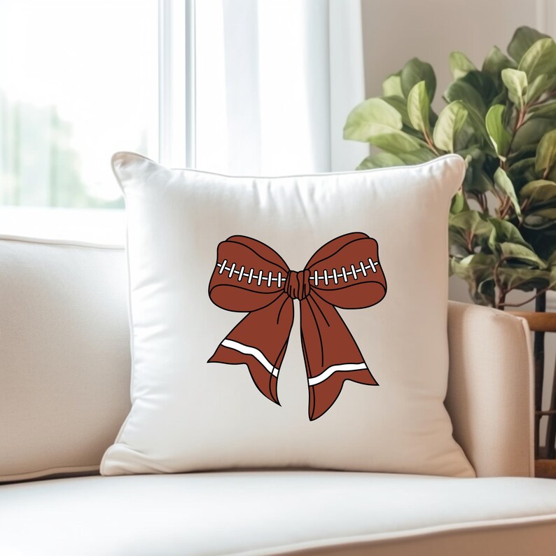 Football Coquette Bow Svg, Sports Coquette Bow Png, Football Coquette ...