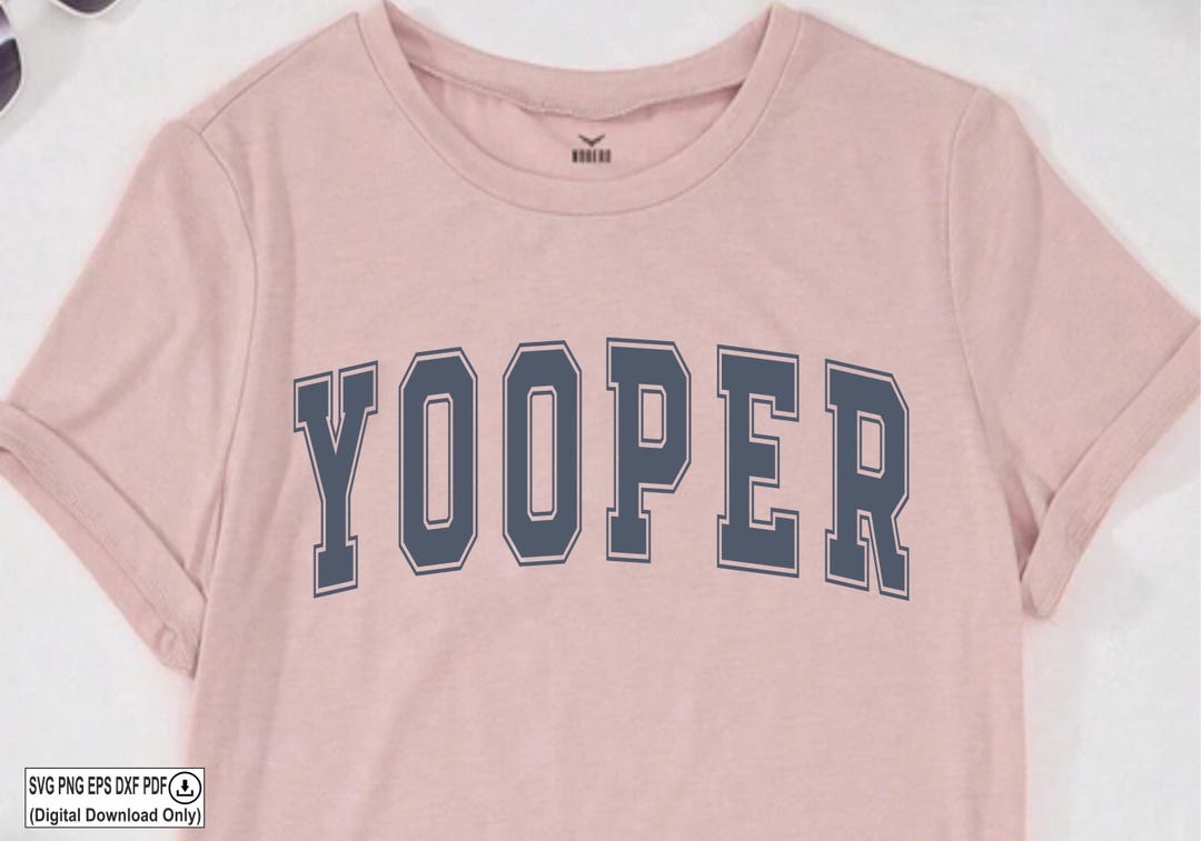 Yooper Svg, Yooper Letters Png, Yooper Vector File, Yooper Outline ...