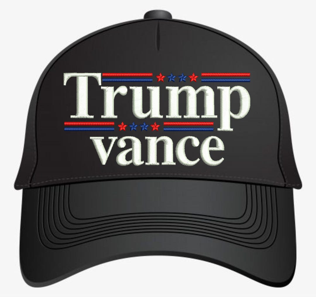 Trump Vance Cap Machine Embroidery Designs | Trump Vance 2024 Hat ...