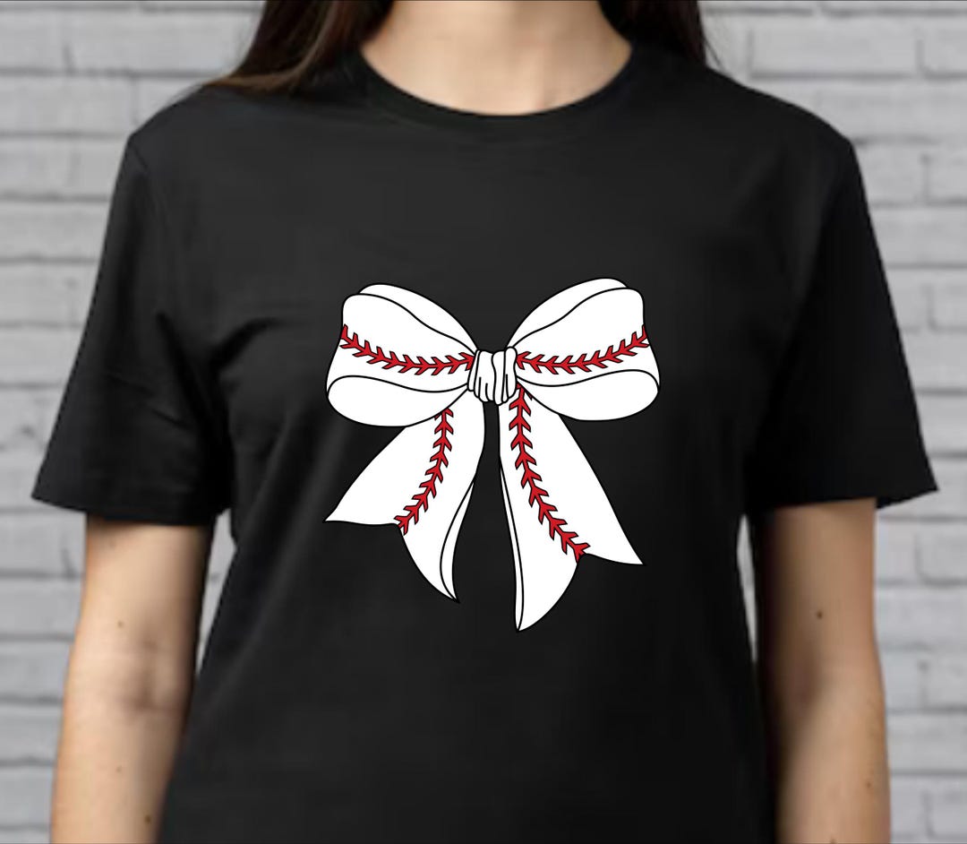 Coquette Baseball Bow Svg, Sports Mama Bow Png, Baseball Bow Vector ...
