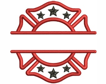 Fire Dept Logo Embroidery Design Fire Department Crest | Etsy