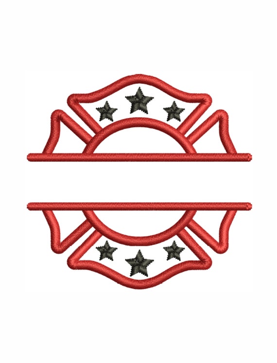 Fire Department Logo Embroidery Design Fire Dept Crest | Etsy