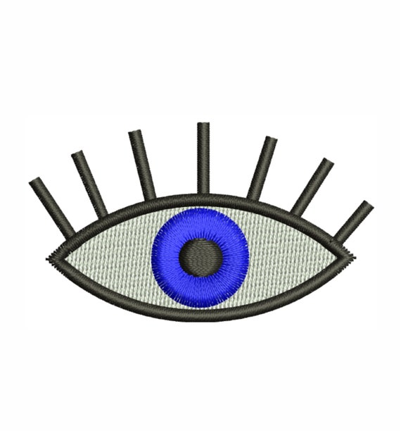 Eye Embroidery Design Eye Logo Dst Fil Eye Symbol Pes File - Etsy