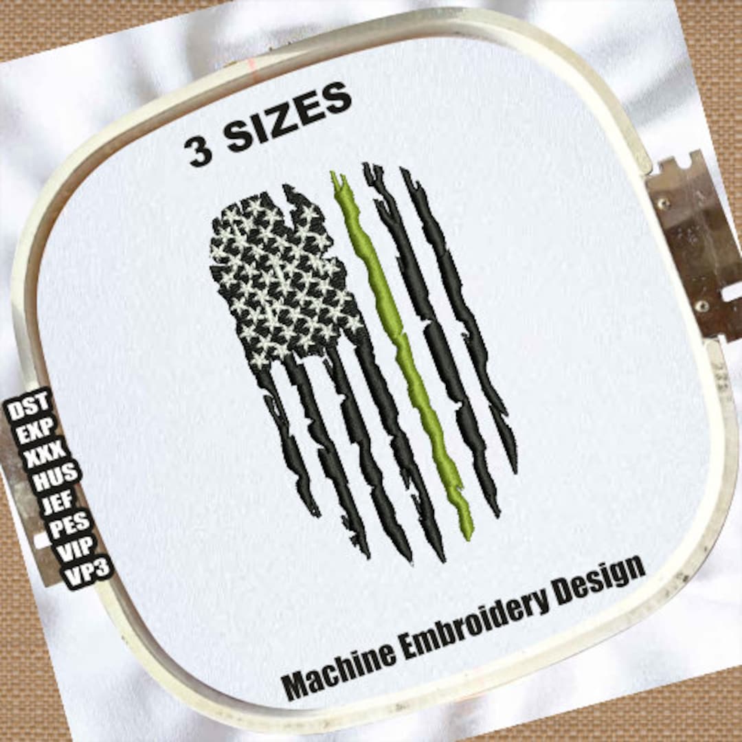 Distressed Military Flag Embroidery Design | Distressed USA Flag Pes ...