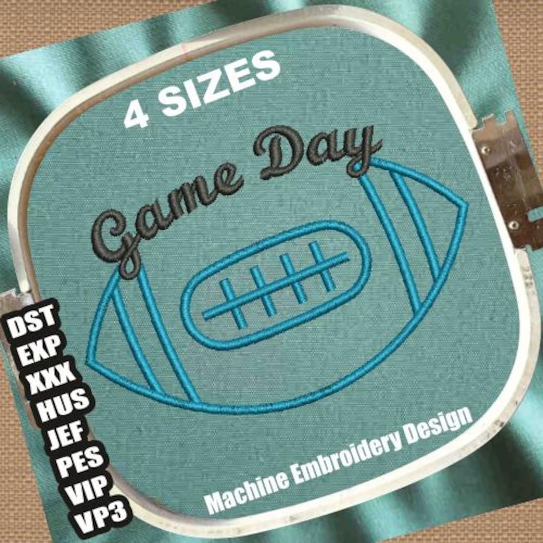 Game Day Machine Embroidery Design | Game Day Embroidery Patterns ...