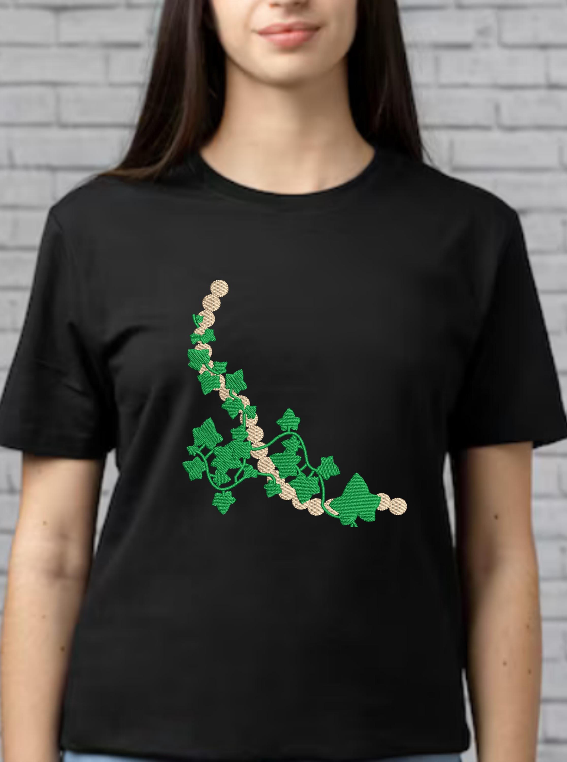 Pearl Ivy Leaf Machine Embroidery Design | Ivy Leaves Embroidery ...