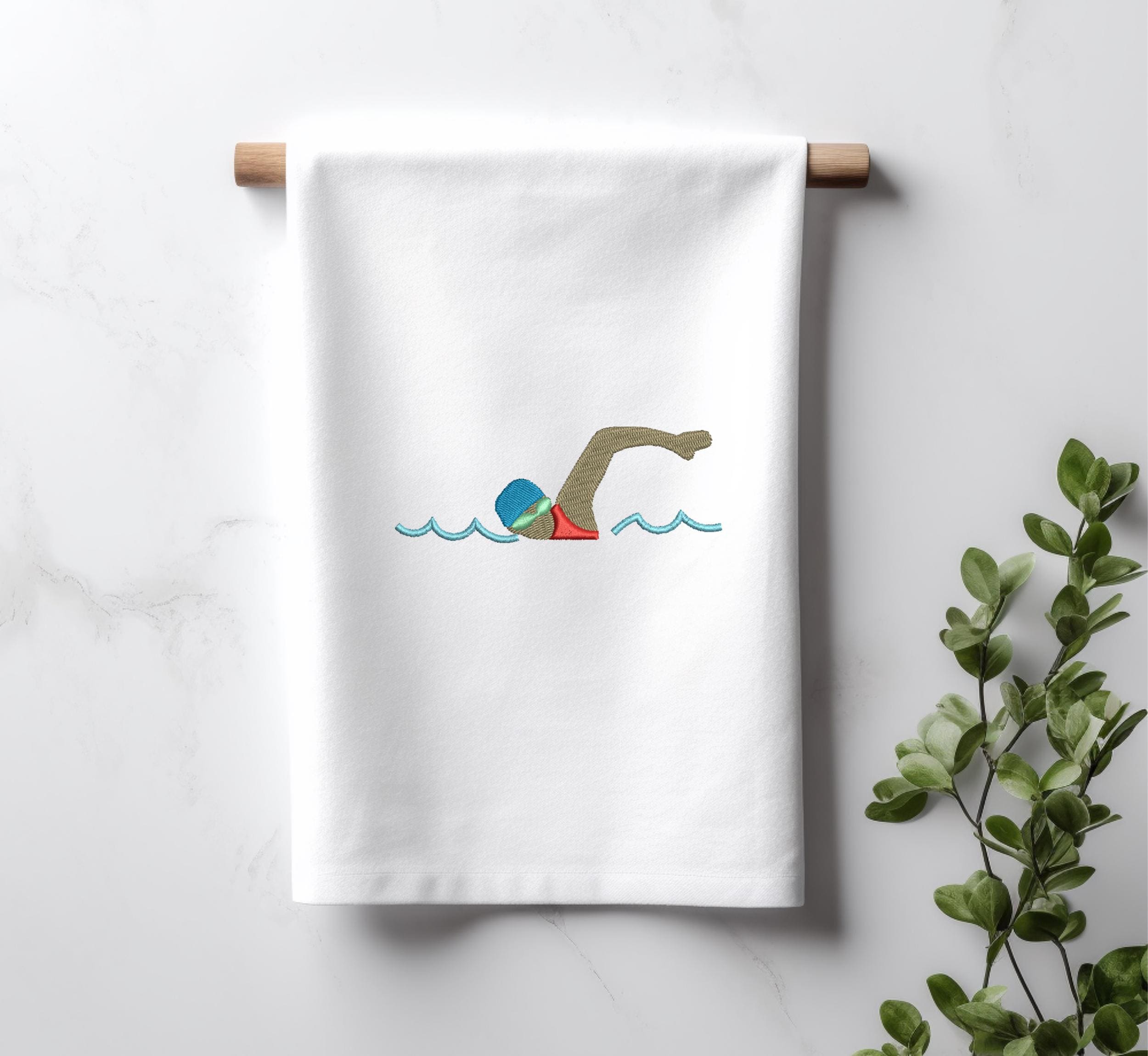 Swimmer Machine Embroidery Design | Swim Embroidery Pattern | Swimming ...