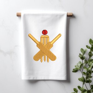 Cricket Logo Embroidery Design | Cricket Stamp and Ball DST File ...