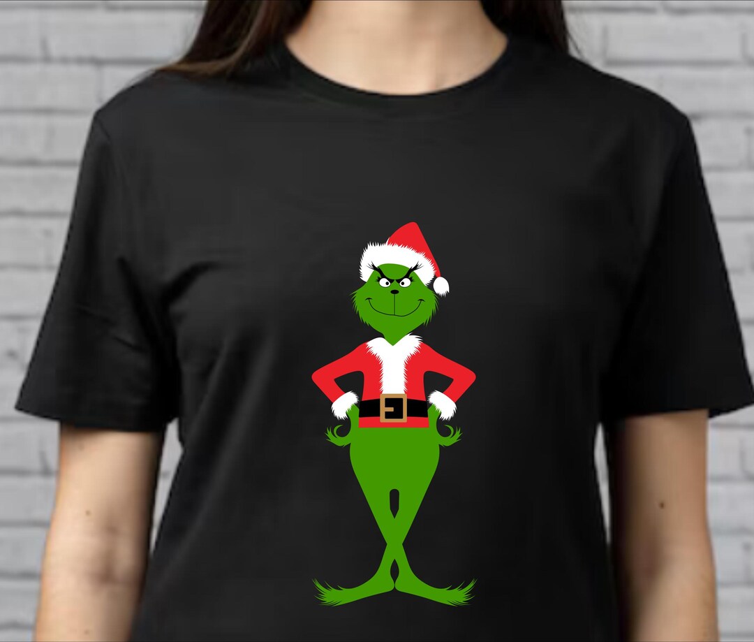 Santa Grinch Standing Svg, Christmas Grinch Png, Christmas Vector File ...