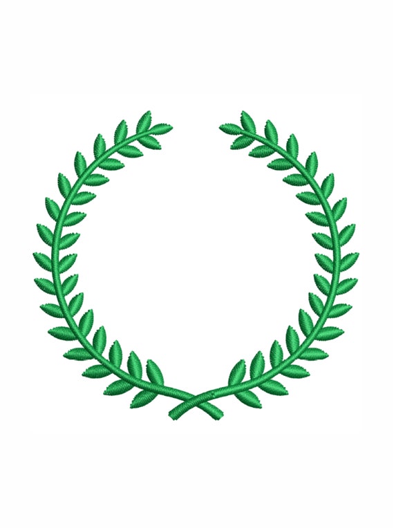 Laurels Embroidery Design Laurel Wreath Embroidery Design - Etsy