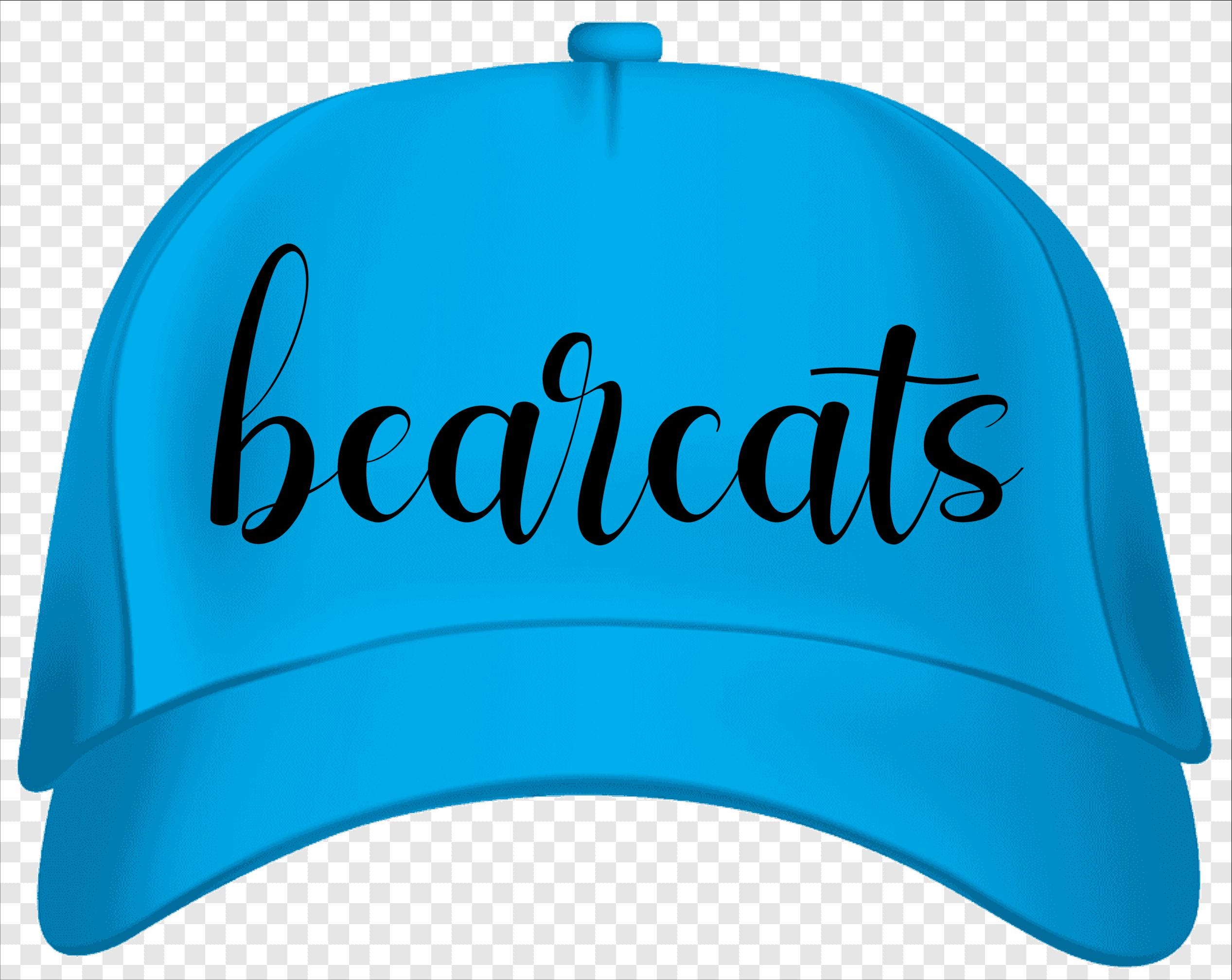 Bearcats Mascot Hand Lettered Svg, Bearcats Letters Png, Bearcats ...