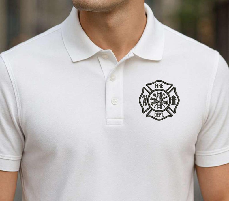 Logo Fire Department Machine Embroidery Design | Firefighter Symbol ...