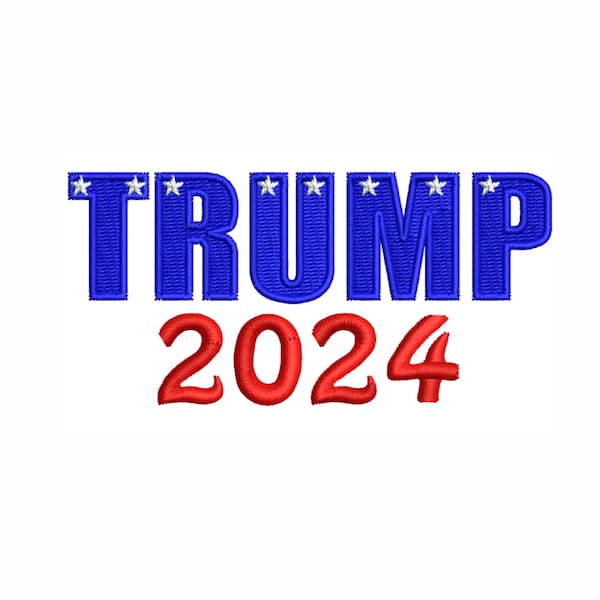 Trump 2024 Embroidery Design - Etsy