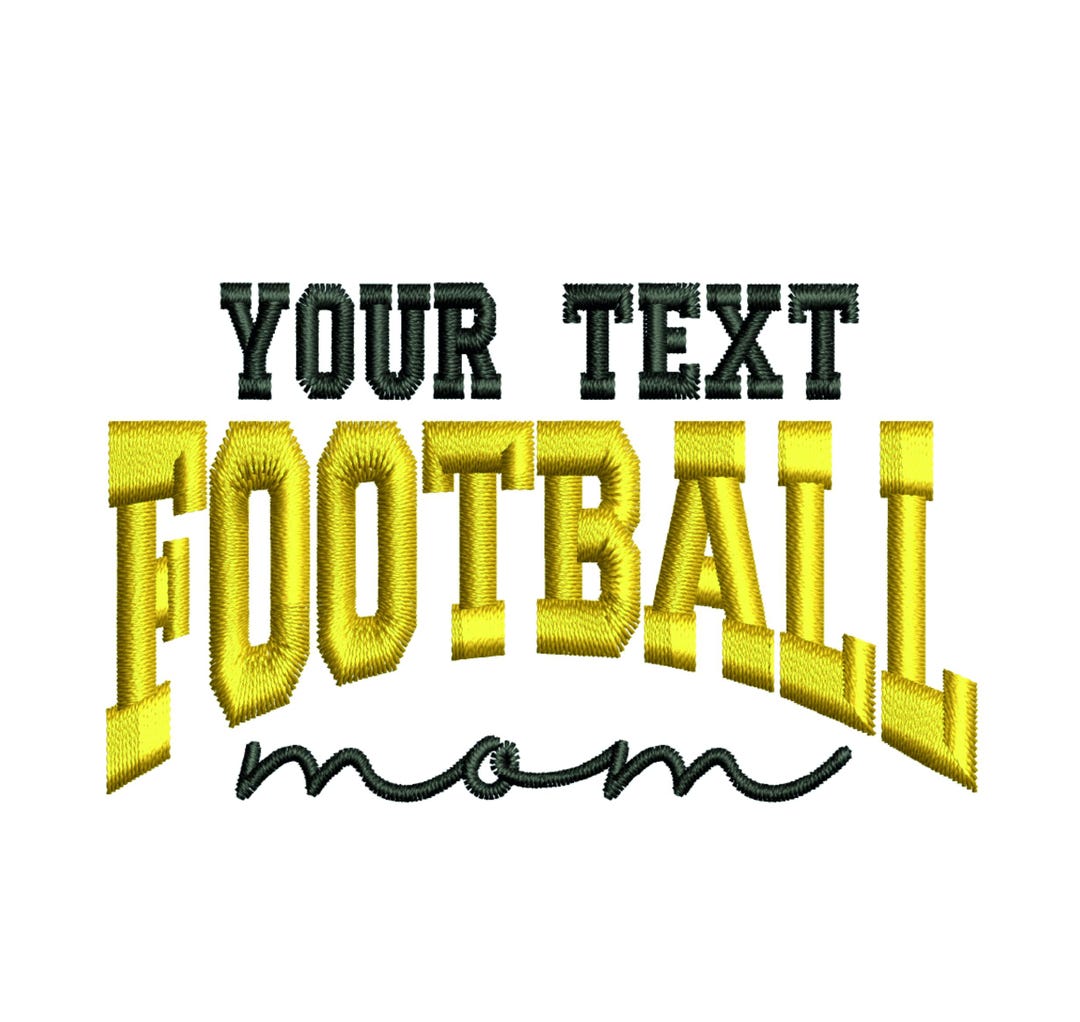 Custom Football Logo Machine Embroidery Designs | Mascot Football ...