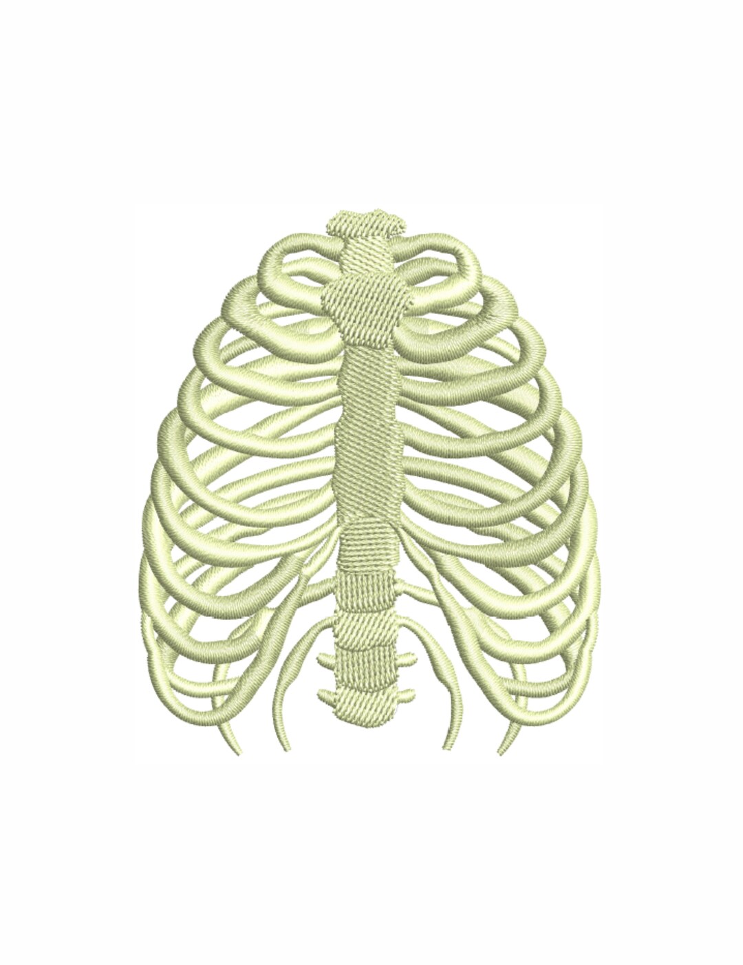 Human Skeleton Chest Embroidery Design | Skeloton Dst File | Human ...