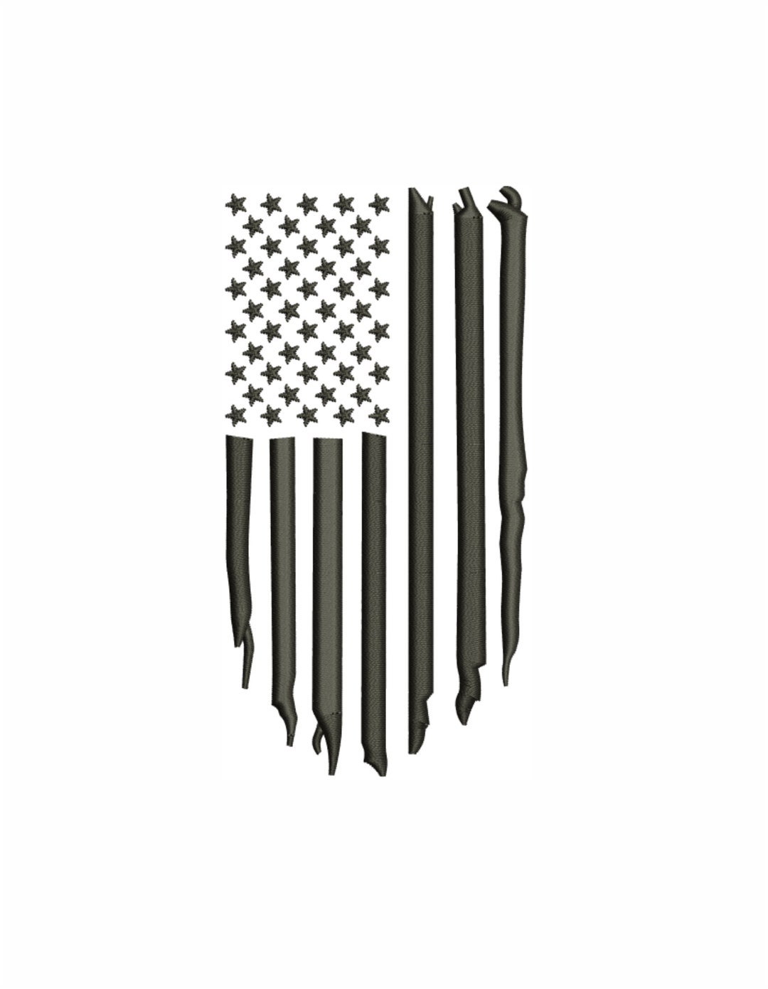 Distress USA Flag Embroidery Design | American Flag Embroidery Design ...
