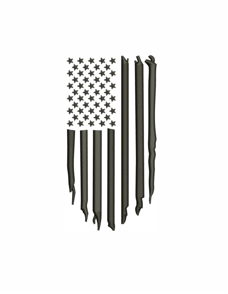 Distress USA Flag Embroidery Design | American Flag Embroidery Design ...